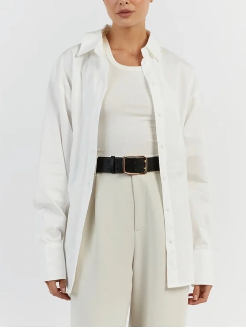 DISSH | Tops | Dissh Shae White Cotton Button Down | Poshmark